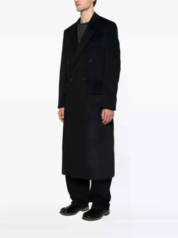 Junya Watanabe X Comme Des Garçons Double-breasted Cashmere Coat