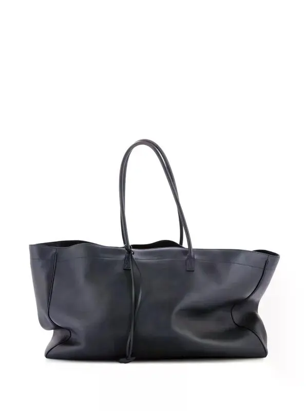 Balenciaga Subway Trench Coat Bag Leather Tote Bag - Black