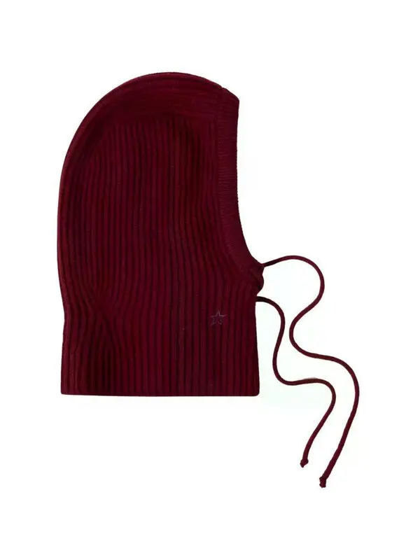 Perfect Moment Wool & Cashmere Cable-knit Hood Balaclava - Red