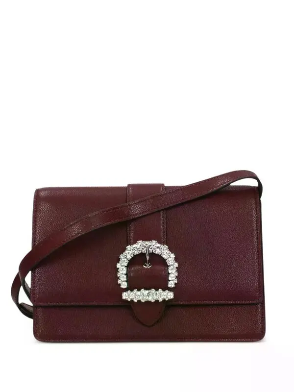 JIMMY CHOO Crystal-buckle Shoulder Bag - Red