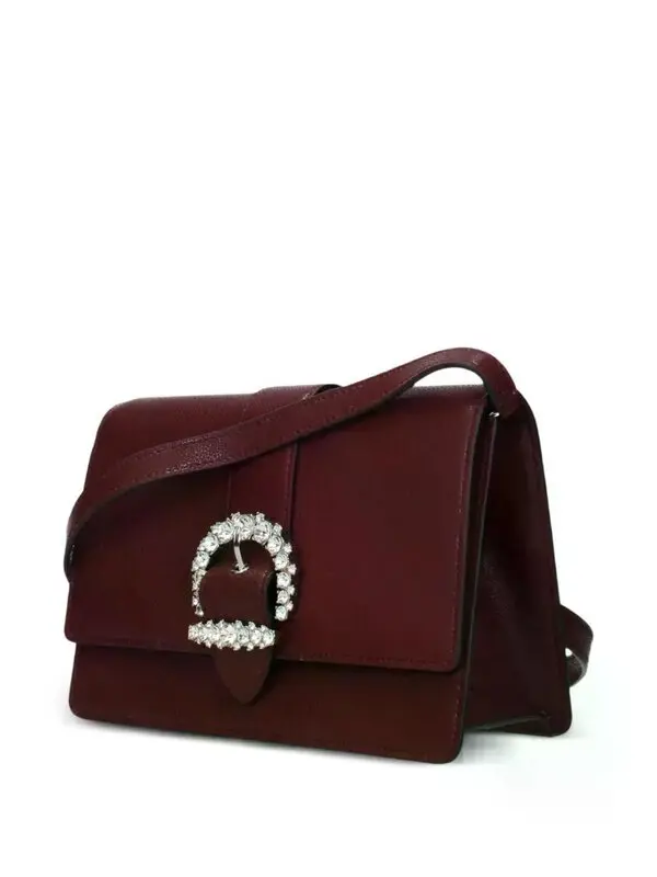 JIMMY CHOO Crystal-buckle Shoulder Bag