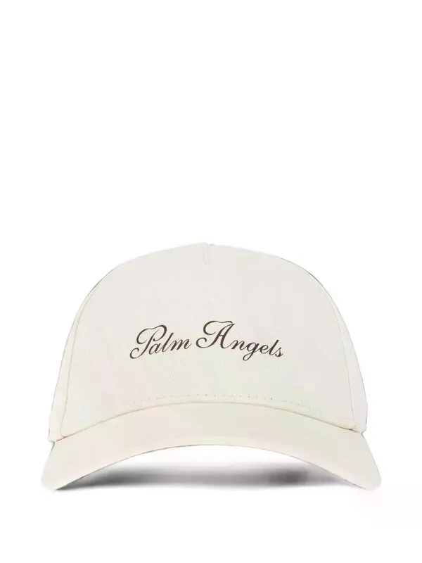Palm Angels Logo-print Cotton Baseball Cap - Neutrals