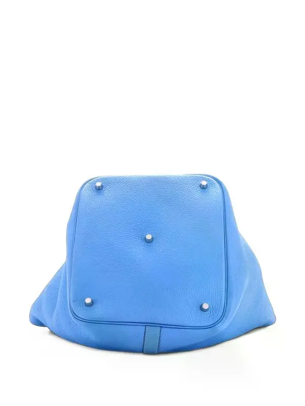 Hermès Bicolor Picotin Lock Bag Clemence With Swift Gm Tote Bag - Blue