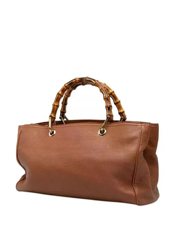 Gucci 2000-2015 Medium Calfskin Bamboo Shopper Satchel