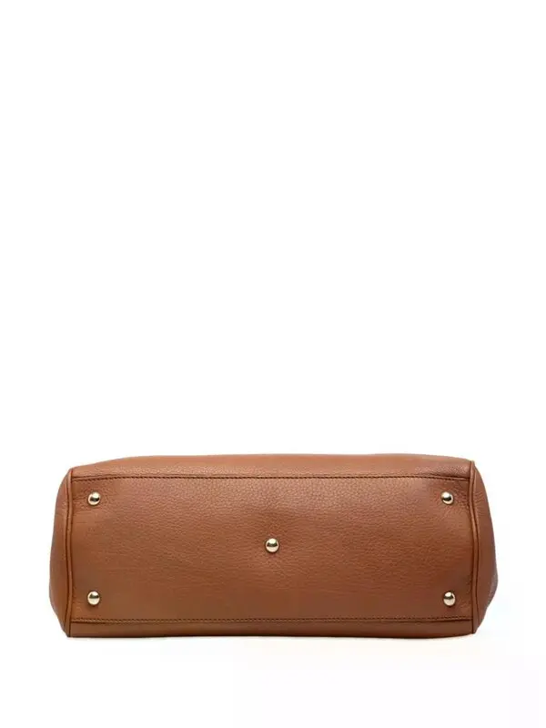 Gucci 2000-2015 Medium Calfskin Bamboo Shopper Satchel