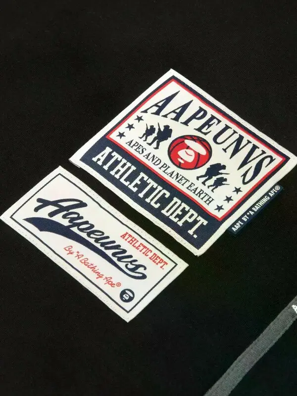 AAPE BY *A BATHING APE Moonface Patch Baseball Shirt