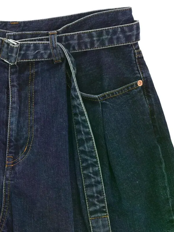 Sacai Belted Pleated Shorts