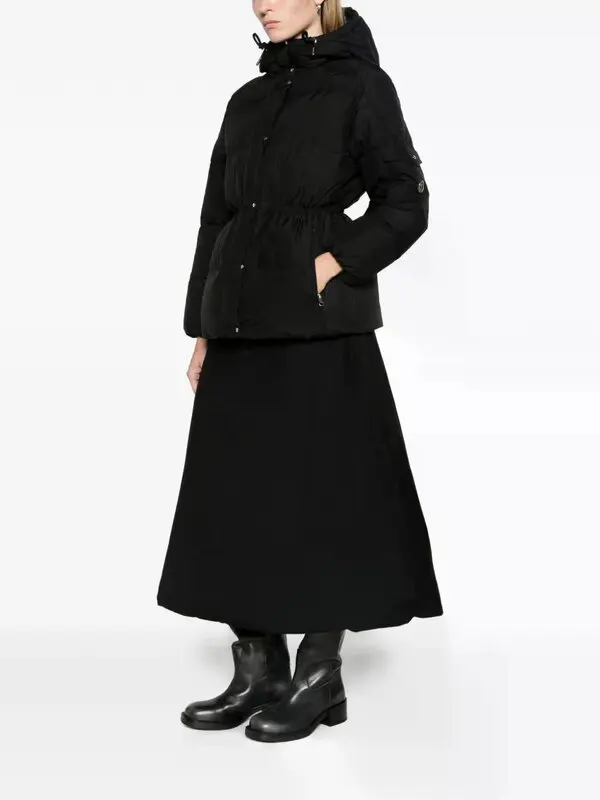 Moncler Himalaya Hooded Short Down Jacket - Black