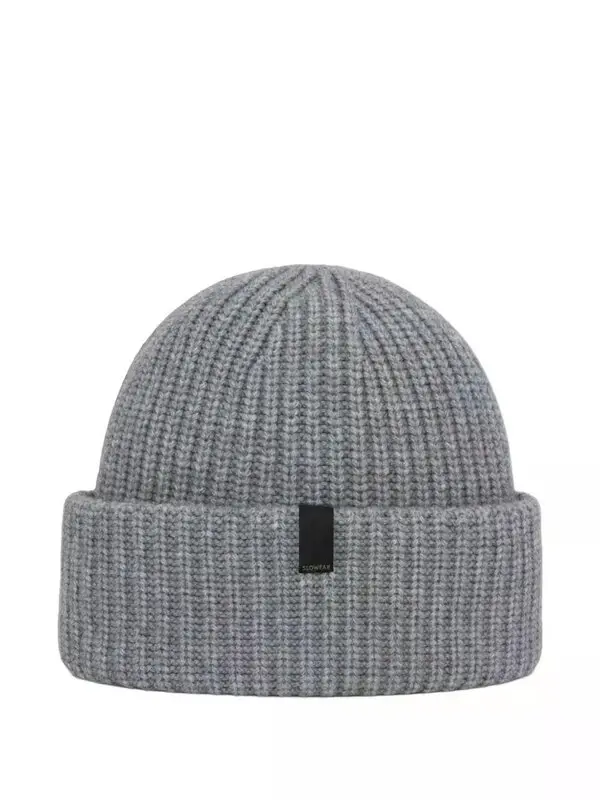 SLOWEAR Ribbed-knit Beanie Hat