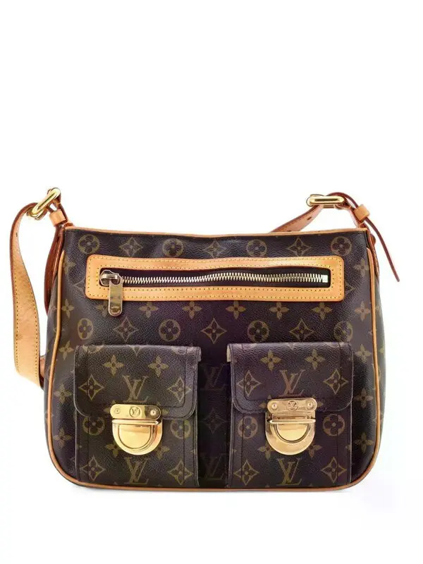 LOUIS VUITTON Hudson Handbag Monogram Canvas Gm Shoulder Bag - Brown