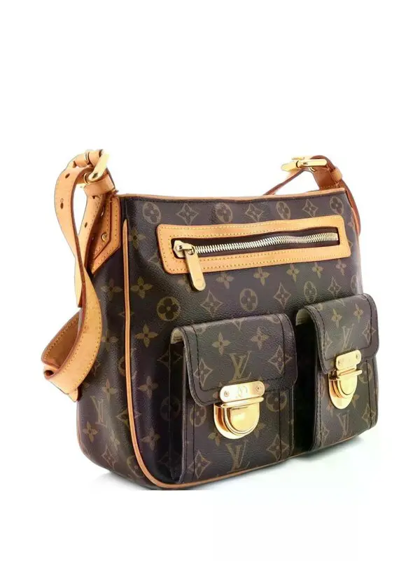 LOUIS VUITTON Hudson Handbag Monogram Canvas Gm Shoulder Bag - Brown