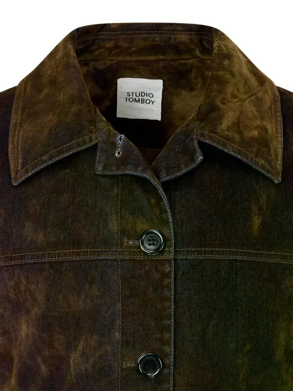 STUDIO TOMBOY Faded-effect Denim Jacket