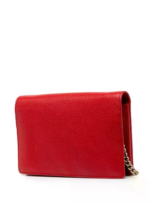 Gucci 2000-2015 Leather Soho Wallet On Chain Crossbody Bag