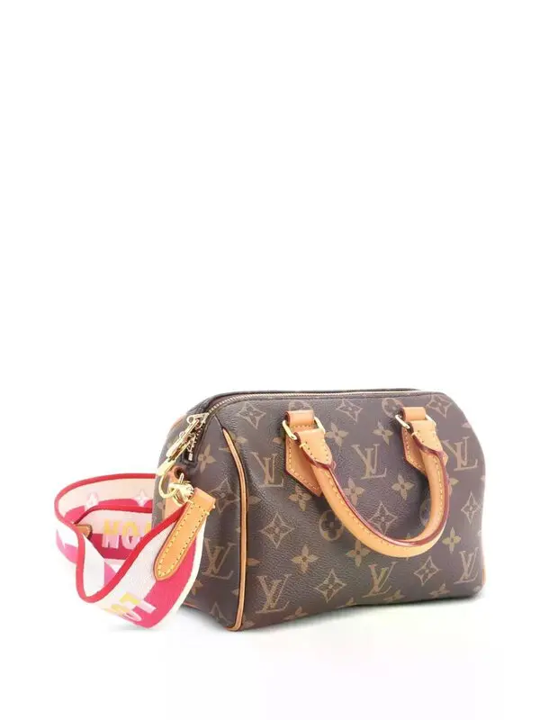 LOUIS VUITTON Speedy Bandouliere Bag Monogram Canvas 20 Crossbody Bag - Brown