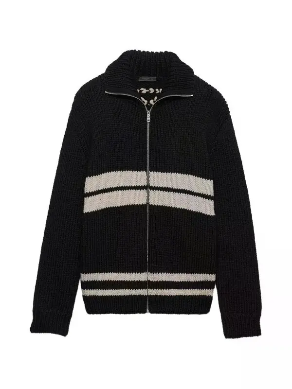 Prada Wool And Cashmere Zipper Cardigan