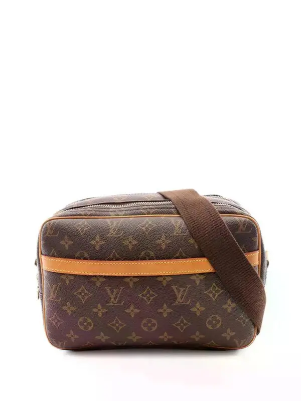 LOUIS VUITTON 2003 Monogram Reporter Pm Crossbody Bag - Brown