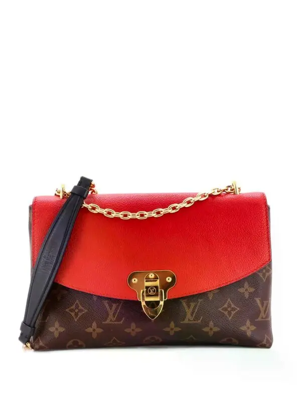 LOUIS VUITTON Saint Placide Handbag Monogram Canvas And Leather Shoulder Bag - Red