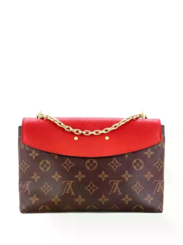 LOUIS VUITTON Saint Placide Handbag Monogram Canvas And Leather Shoulder Bag - Red