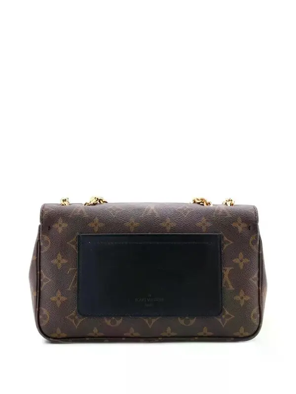 LOUIS VUITTON Marceau Handbag Monogram Canvas With Leather Shoulder Bag - Black