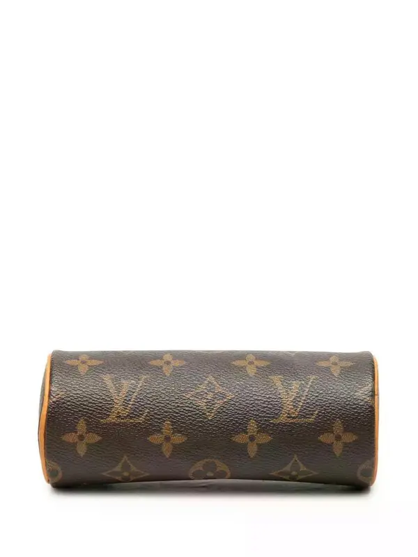 LOUIS VUITTON 1990-2010 Monogram Papillon Pochette Handbag - Brown