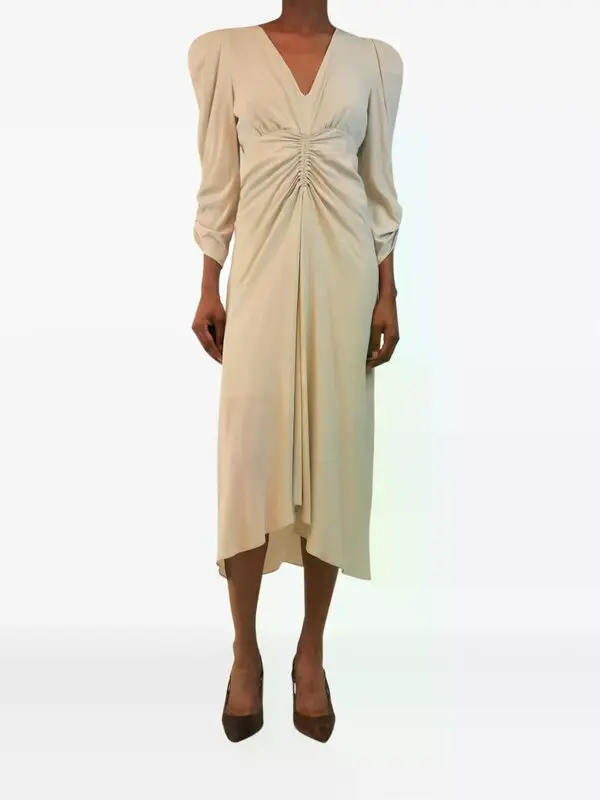 ISABEL MARANT VINTAGE Albini Ruched Midi Dress