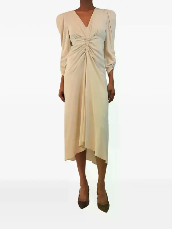 ISABEL MARANT VINTAGE Albini Ruched Midi Dress