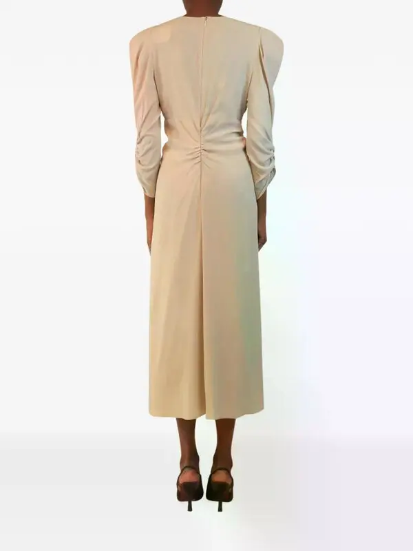 ISABEL MARANT VINTAGE Albini Ruched Midi Dress