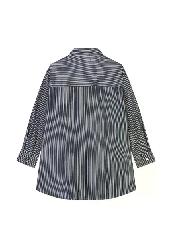 STUDIO TOMBOY Vertical-stripe Draped Shirt