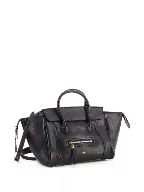 Celine Luggage Nm Bag Leather Little Crossbody Bag