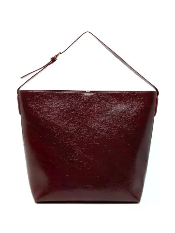 THEMOIRE Zoe Patent-finish Shoulder Bag