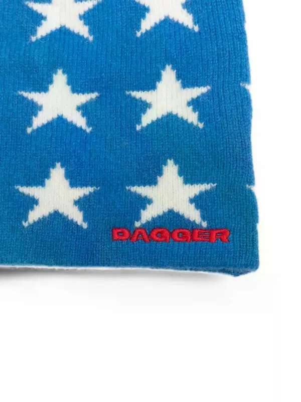 DAGGER Star-intarsia Beanie Hat