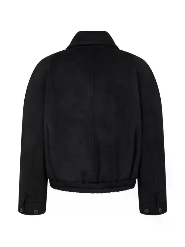 STUDIO TOMBOY Button-up Felted Bomber Jacket