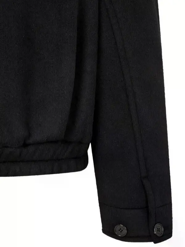 STUDIO TOMBOY Button-up Felted Bomber Jacket
