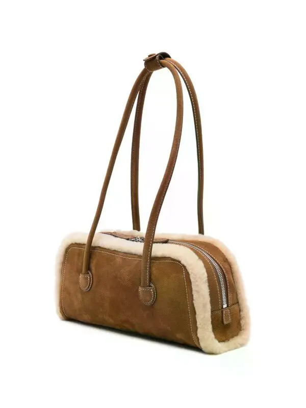 MARGESHEWOOD Soft Boston Shearling-trim Shoulder Bag