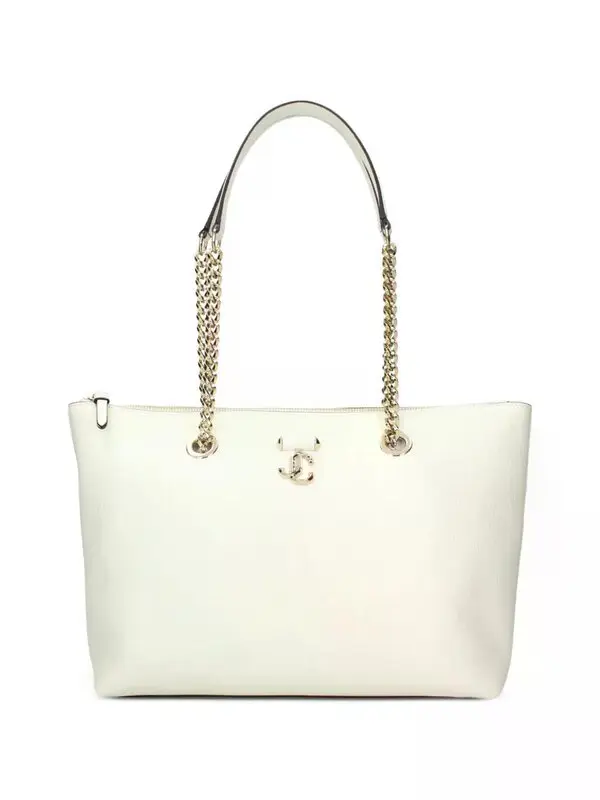JIMMY CHOO Varenne Chain-link Shoulder Bag - Neutrals
