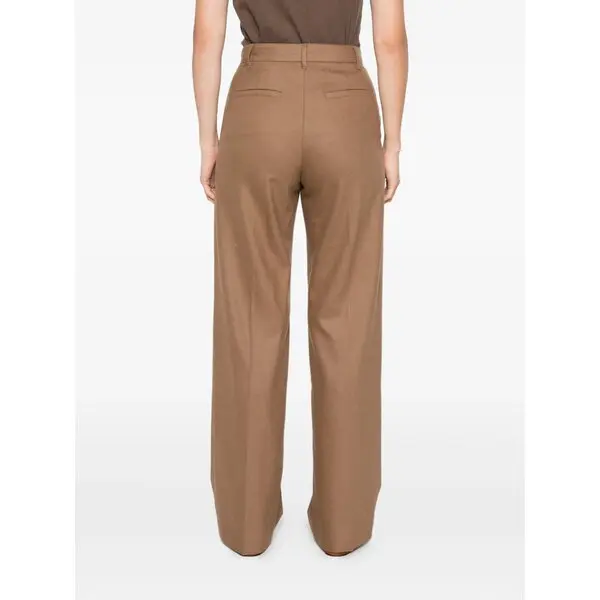 Max Mara Neutrals Trousers Straight Trousers