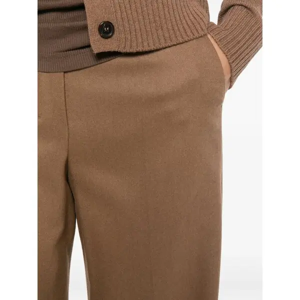 Max Mara Neutrals Trousers Straight Trousers
