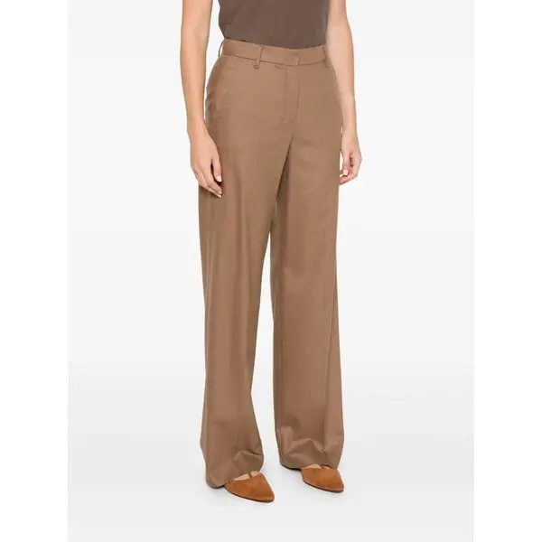 Max Mara Neutrals Trousers Straight Trousers - Cream