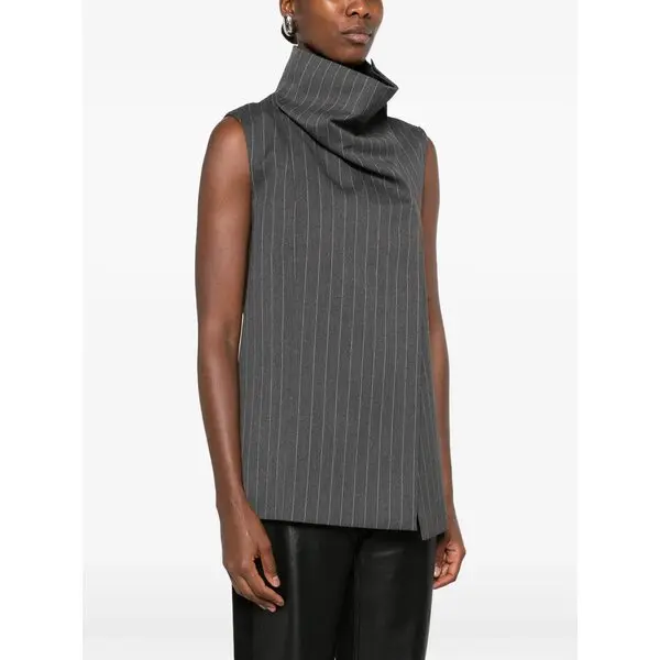 Sportmax Grey Jackets Waistcoat & Gilets - Gray