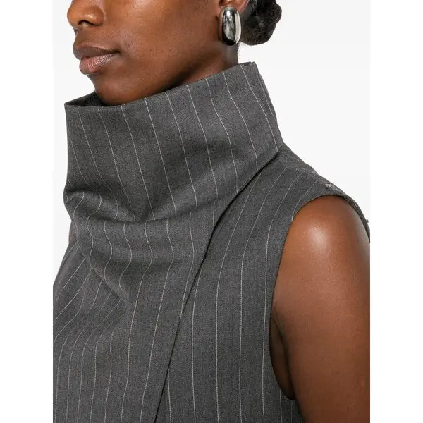 Sportmax Grey Jackets Waistcoat & Gilets - Gray