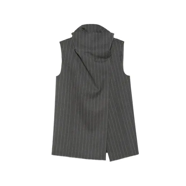 Sportmax Grey Jackets Waistcoat & Gilets - Grigio Melange