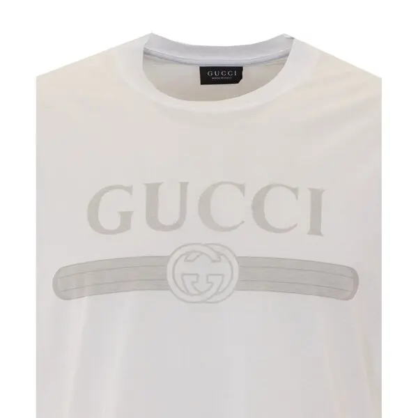 Gucci Web Logo With Gg Print T-shirt