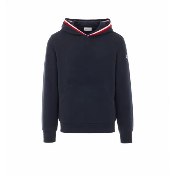 Moncler Logo Hoodie - Blue