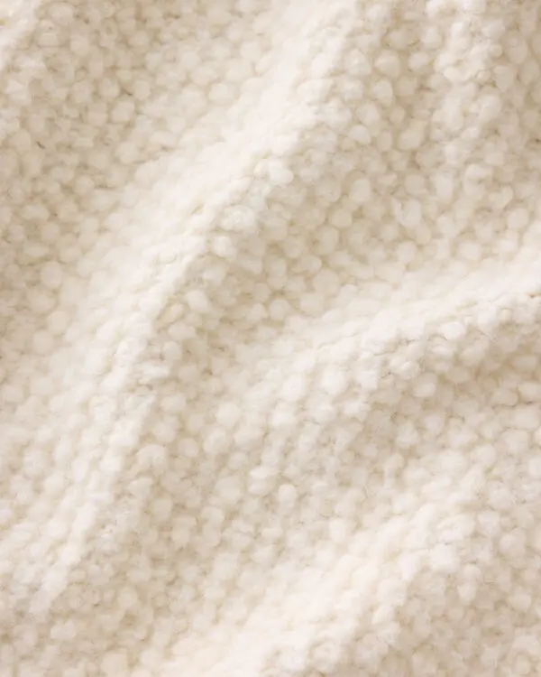 HAVEN WELL WITHIN Cozy Knit Bobble Bomber Jacket