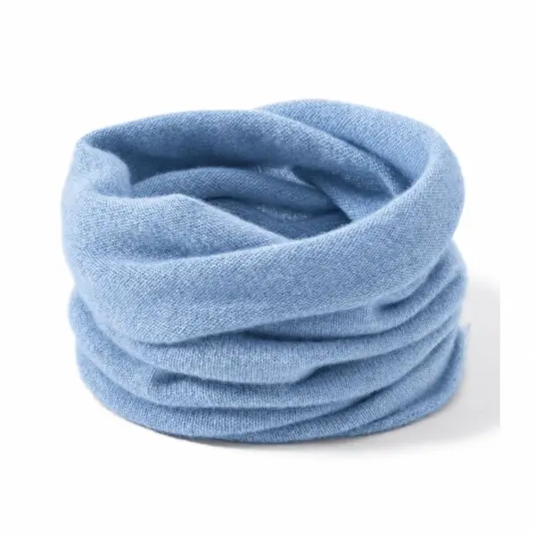 MY LITTLE NATURE Women’s Cashmere Bandana Scarf – Sky - Blue