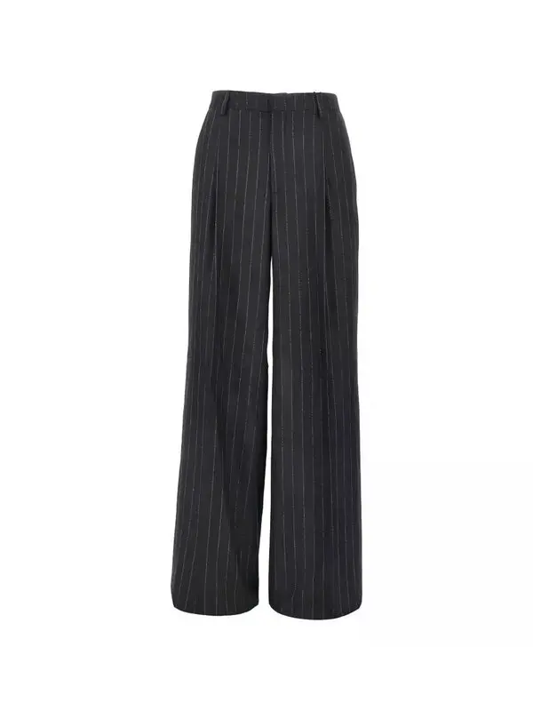 Tagliatore Pinstripe-print Pleated Trousers