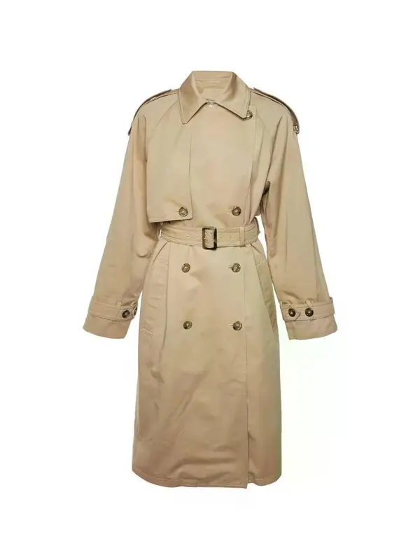 Sportmax Quilted Double-breasted Trench Coat - Neutrals