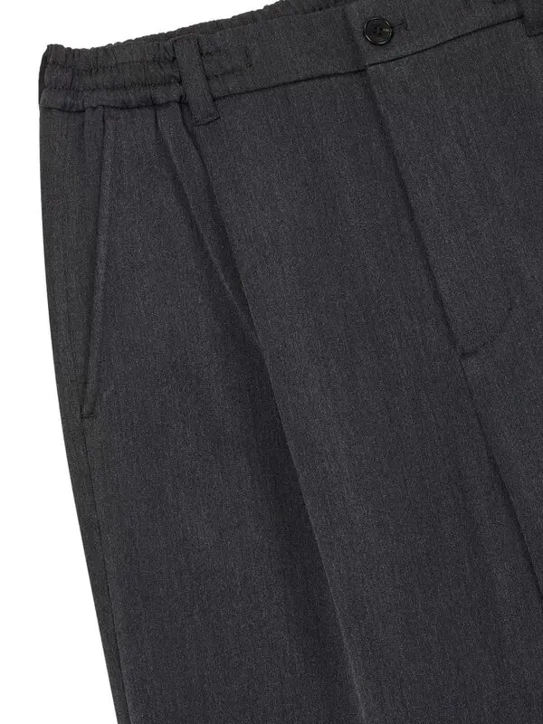 STUDIO TOMBOY Drawstring Pleated Trousers - Grey