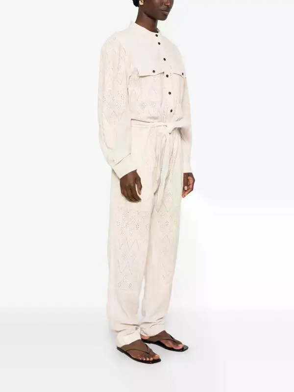 MARANT ETOILE Kellen Belted Jumpsuit - Neutrals
