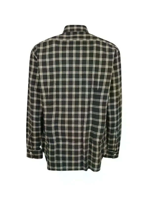 BARBA NAPOLI Check-print Long-sleeve Shirt